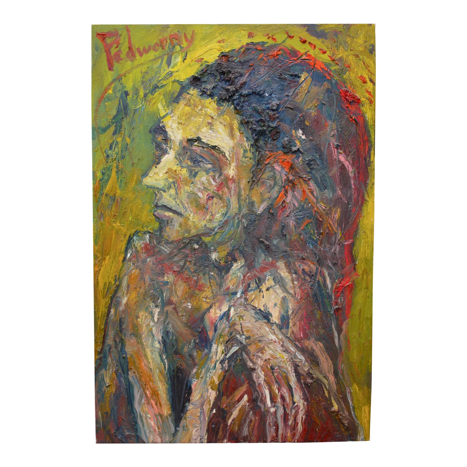 David Padworny Expressionist Oil on Canvas - Signed and Dated | Chairish