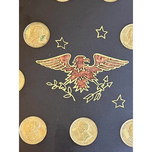 1960s Couroc of Monterey Presidential Coin Tray Washington - Johnson ...