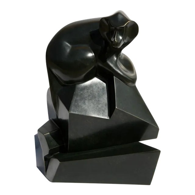 Baboon 2 Bronze Sculpture, Roberto Estevez | Chairish