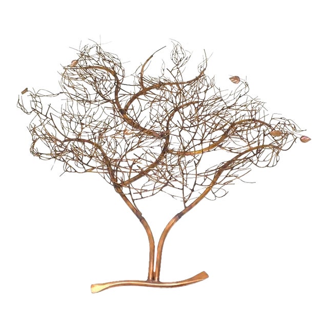 1970s Copper Tree Sculpture | Chairish