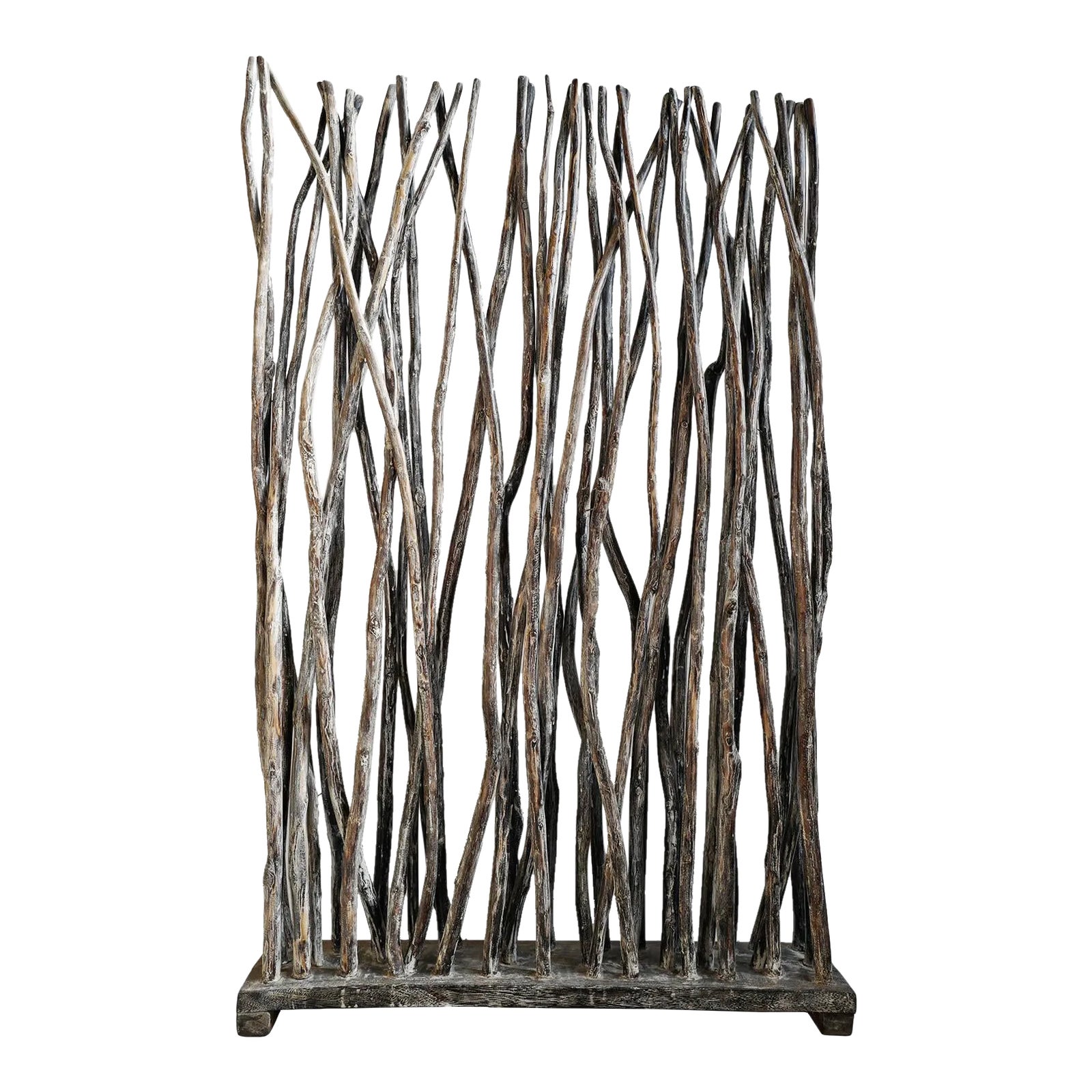 Teak Stick Screen & Room Divider | Chairish