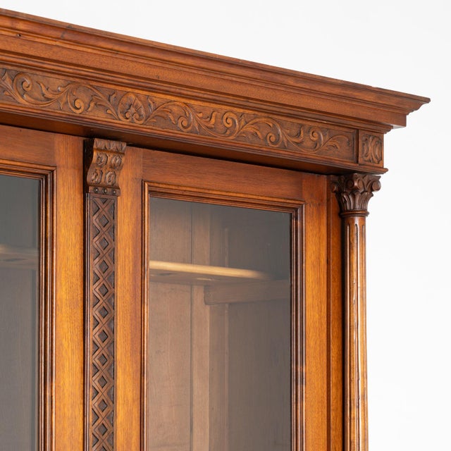 Tall French Walnut Gun Cabinet, Circa 1890 | Chairish