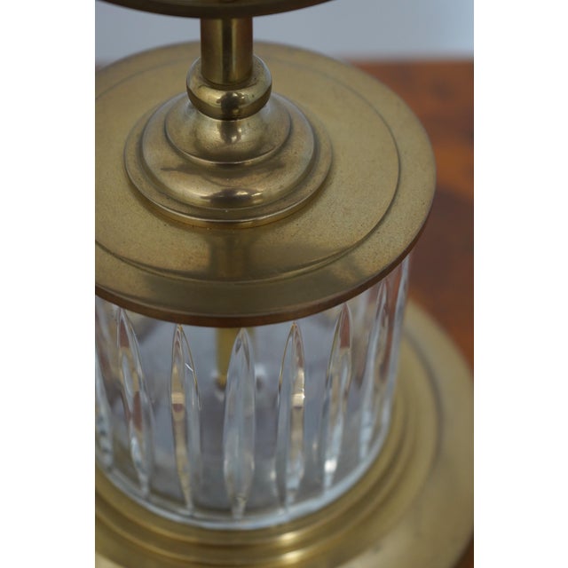 Quality Brass & Crystal Sphere & Arrow Art Sculpture | Chairish