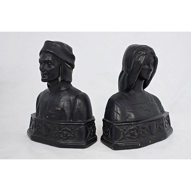 1920s Armor Bronze Bust Bookends - a Pair | Chairish