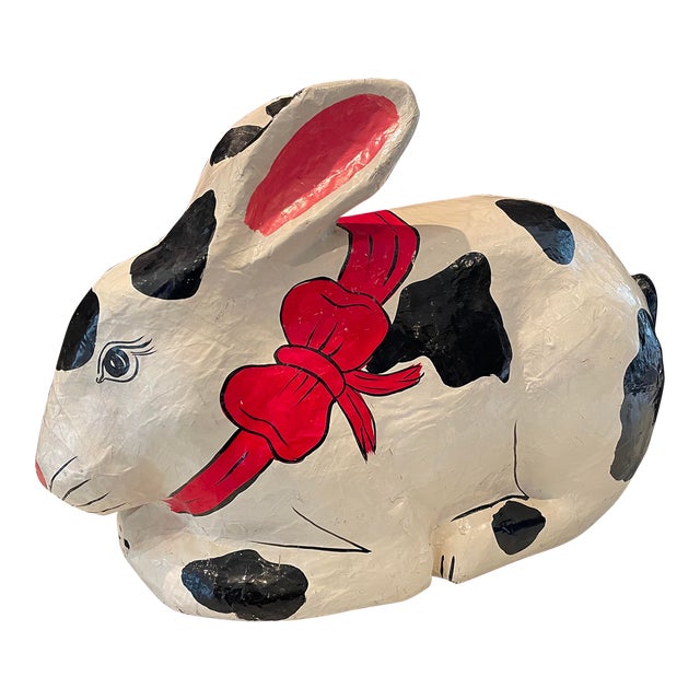 Large Papier-Mâché Bunny | Chairish