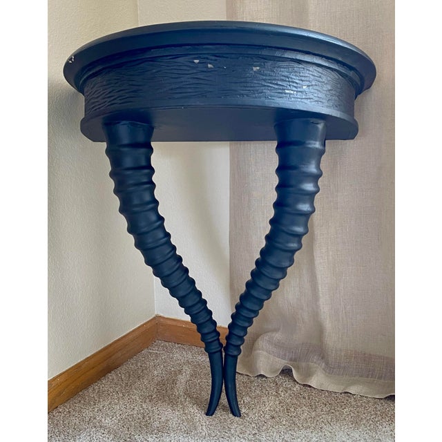 Faux Ram Horn Wall -Mounted Console Table | Chairish