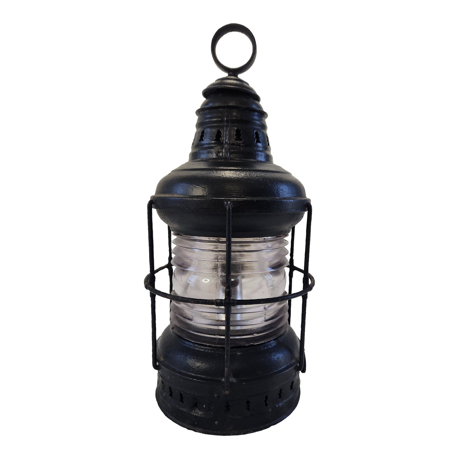 Antique Vintage Nautical Boat / Ship Lantern Lamp | Chairish