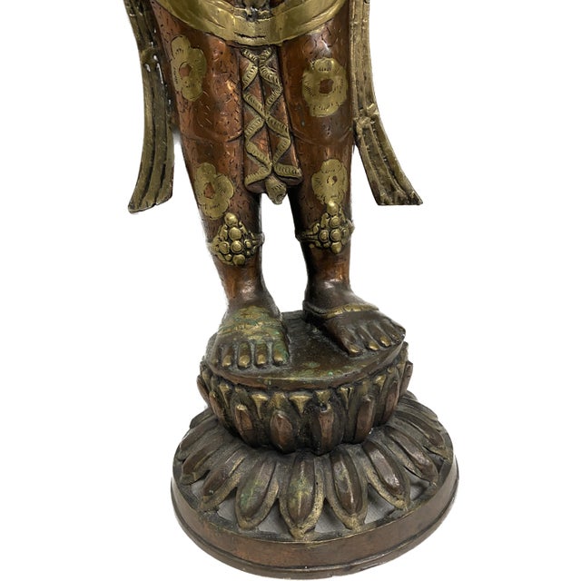 Circa 1900 Buddhist Goddess of Wisdom Sculpture | Chairish