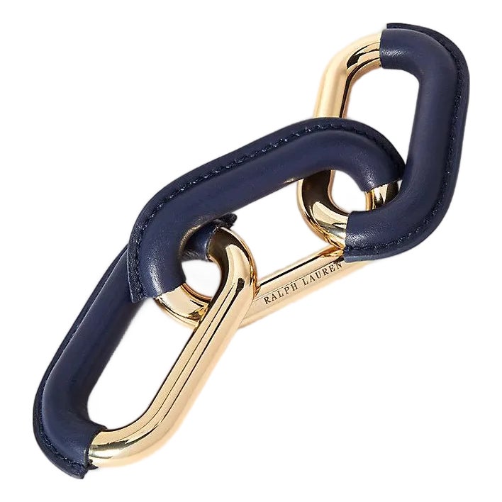 Ralph Lauren Cody Desk Object Navy Gold New in Box | Chairish