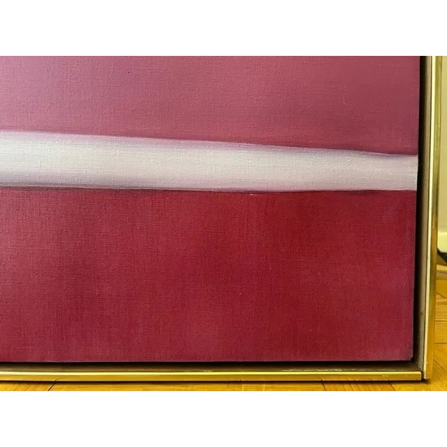 1970s Large Geometric Abstract Expressionist Geometric Landscape ...