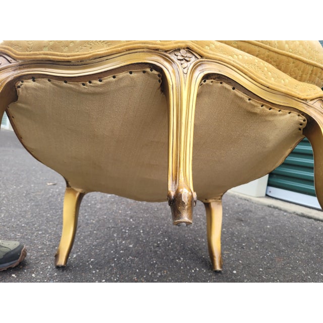 Pair of 1950s Fine French 5 Leg Gilt Parlor Chairs | Chairish