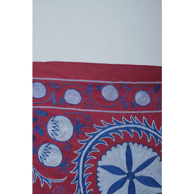 Uzbek Silk Suzani Wall Decor | Chairish