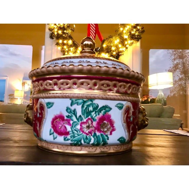 Antique Oriental Porcelain Soup Tureen | Chairish