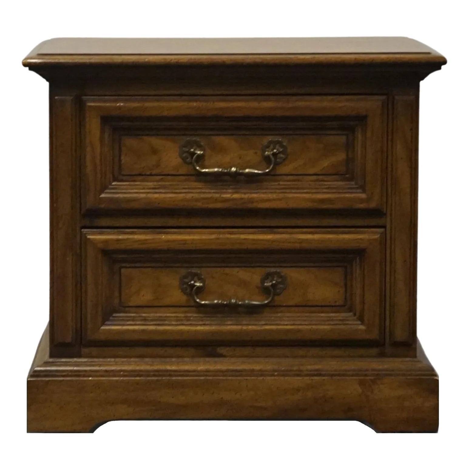 Dixie Furniture Solid Pecan Spanish Mediterranean Style 26" Two Drawer ...