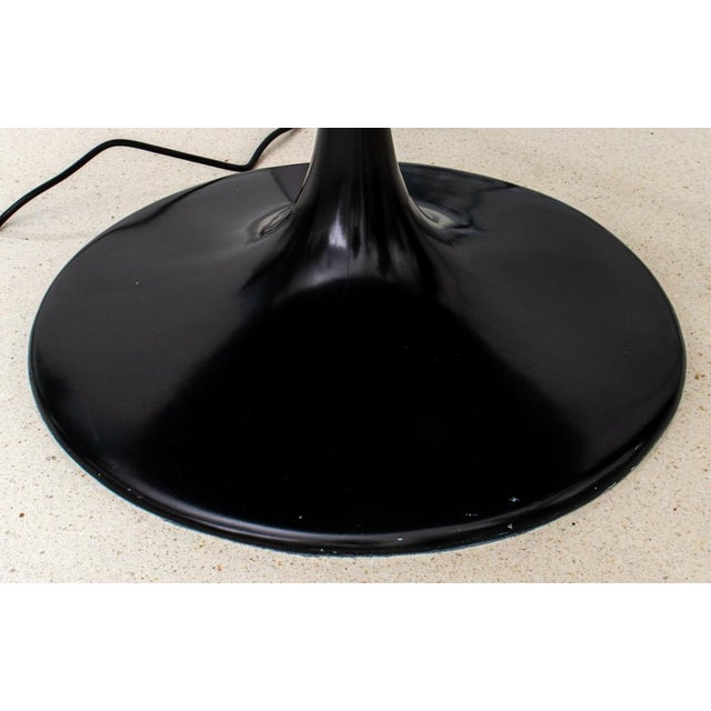 Knoll Style Circular Black Tulip Table | Chairish