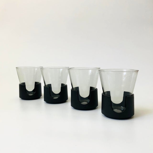 MCM Glass-Snap Cocktail Glasses by Corning - Set of 4 | Chairish
