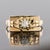 1940s Retro Diamonds 18 Karat Yellow Gold Tank Ring Size 7 | Chairish