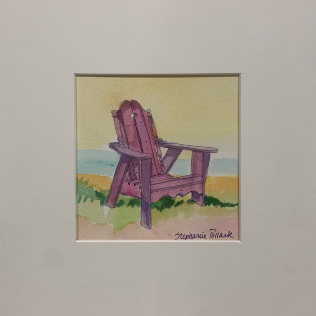 Vintage Stephanie Pollack, Original Watercolors. Set of 6. | Chairish