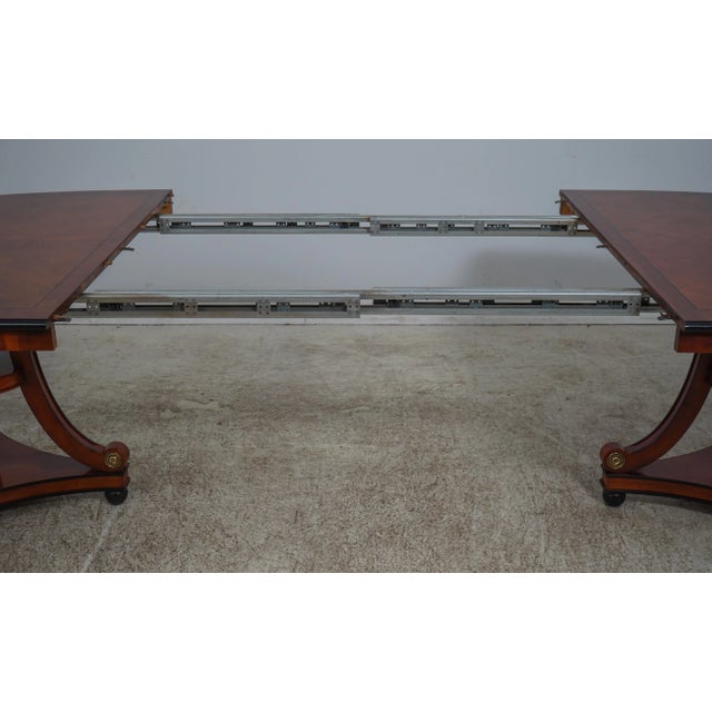 Neoclassical Inlaid Mahogany Dining Room Table | Chairish