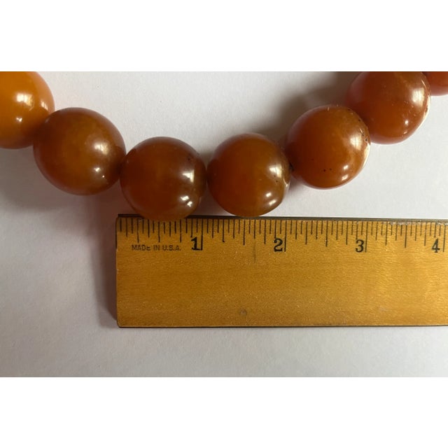 Large Natural Baltic Amber Worry Beads | Chairish