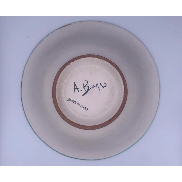 Large Mid-Century Modern Striped Alvino Bagni Italian Hand Painted ...