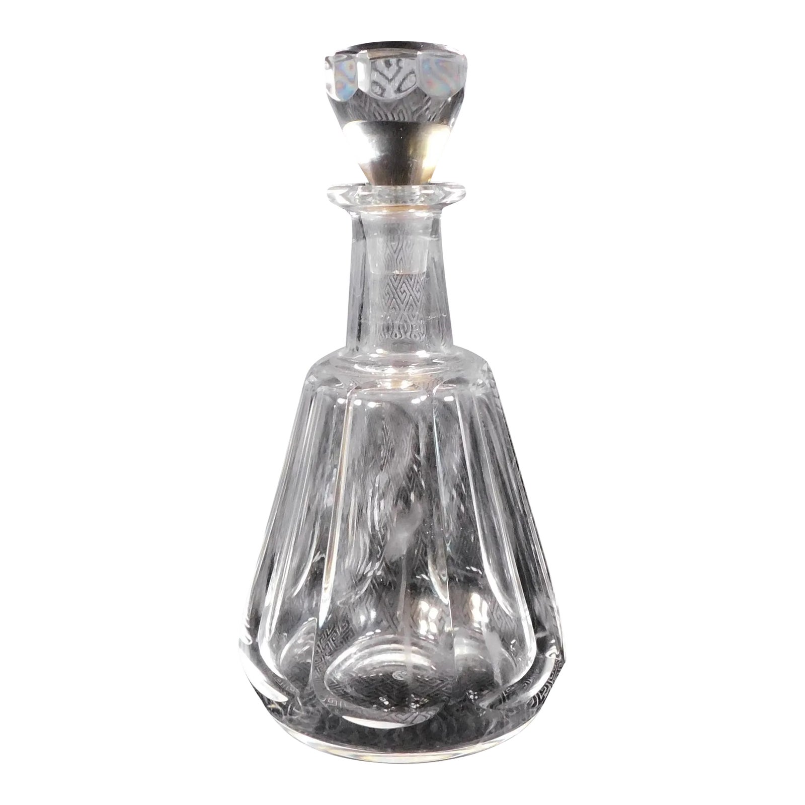 1930s Baccarat Cut Crystal Decanter in Tallyrand | Chairish
