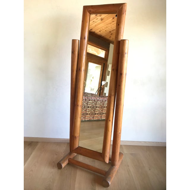 Late 20th Century Rustic Adirondack Mirror | Chairish