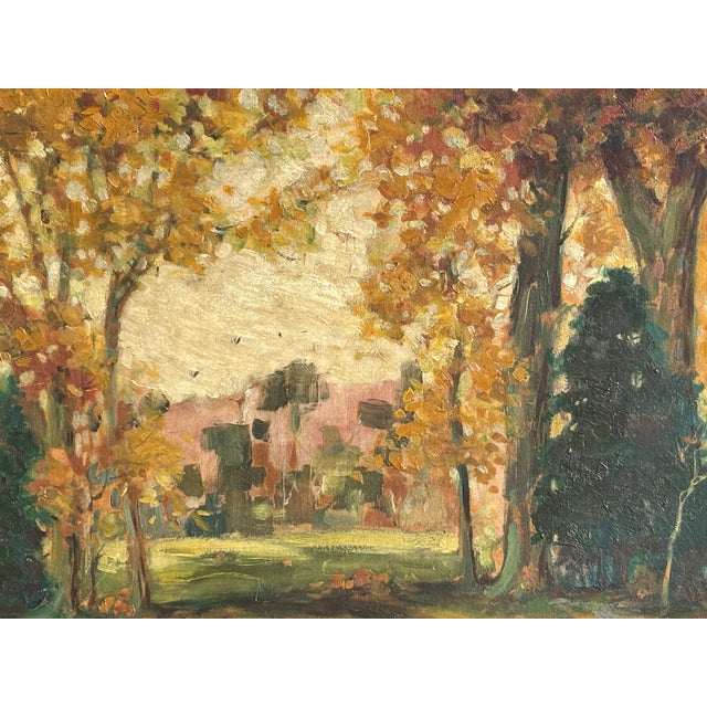 Late 19th C. Original Oil on Board - American Impressionist Landscape ...