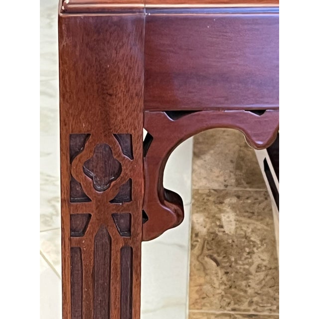 Surrey House Chinese Chippendale Bench | Chairish