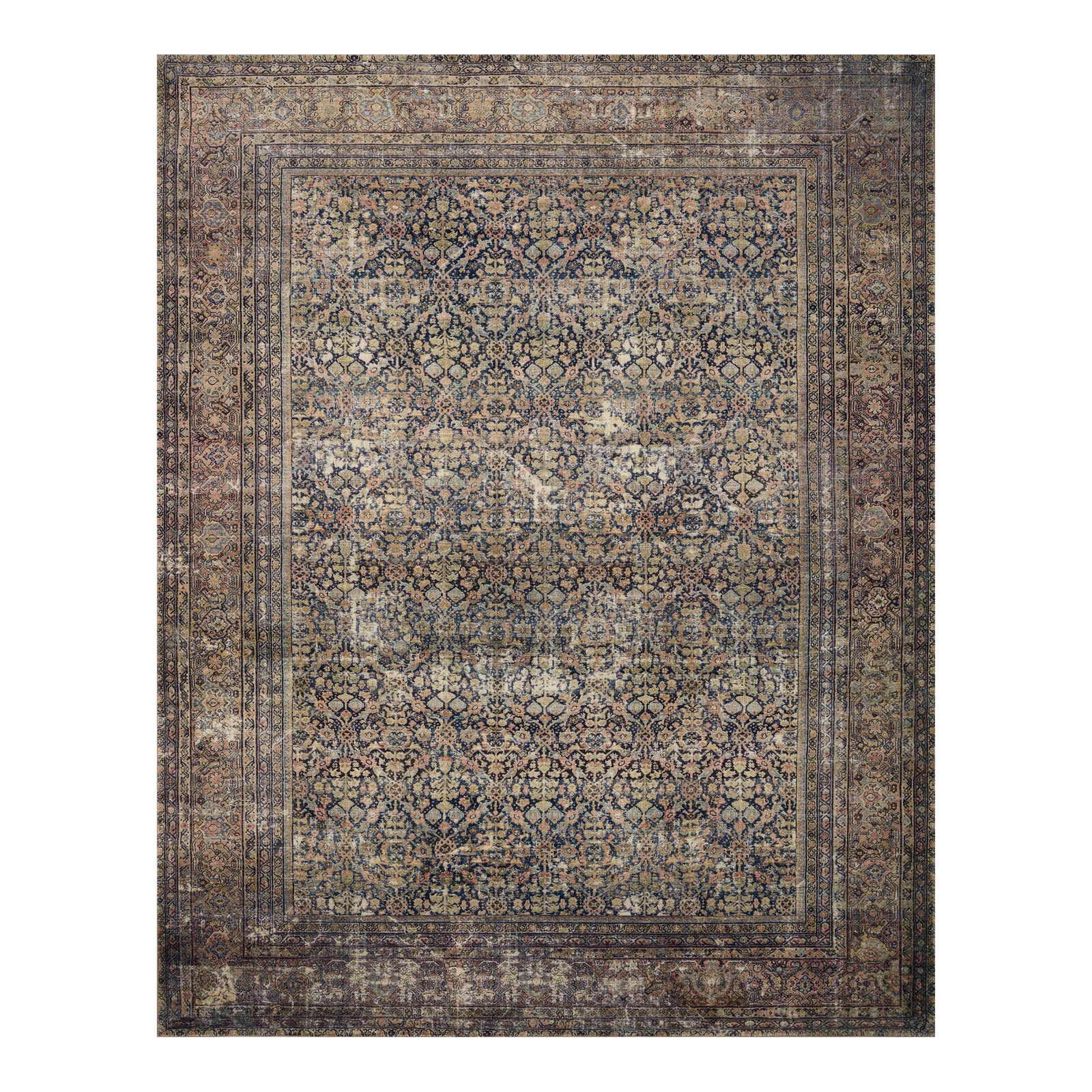 Amber Lewis x Loloi Morgan Denim / Multi 2' x 3'-6" Accent Rug | Chairish