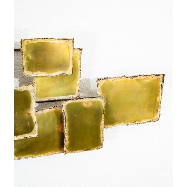 1960s Mid Century Modern Original Art Wall Brutalist Sculpture Abstract ...