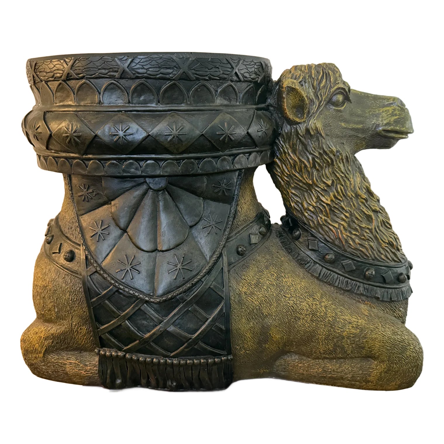 1980s Vintage Resting Camel Side Table | Chairish