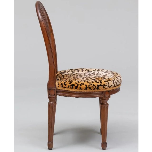 Late 18th Century Louis XVI Leopard Upholstered in Mahogany With ...