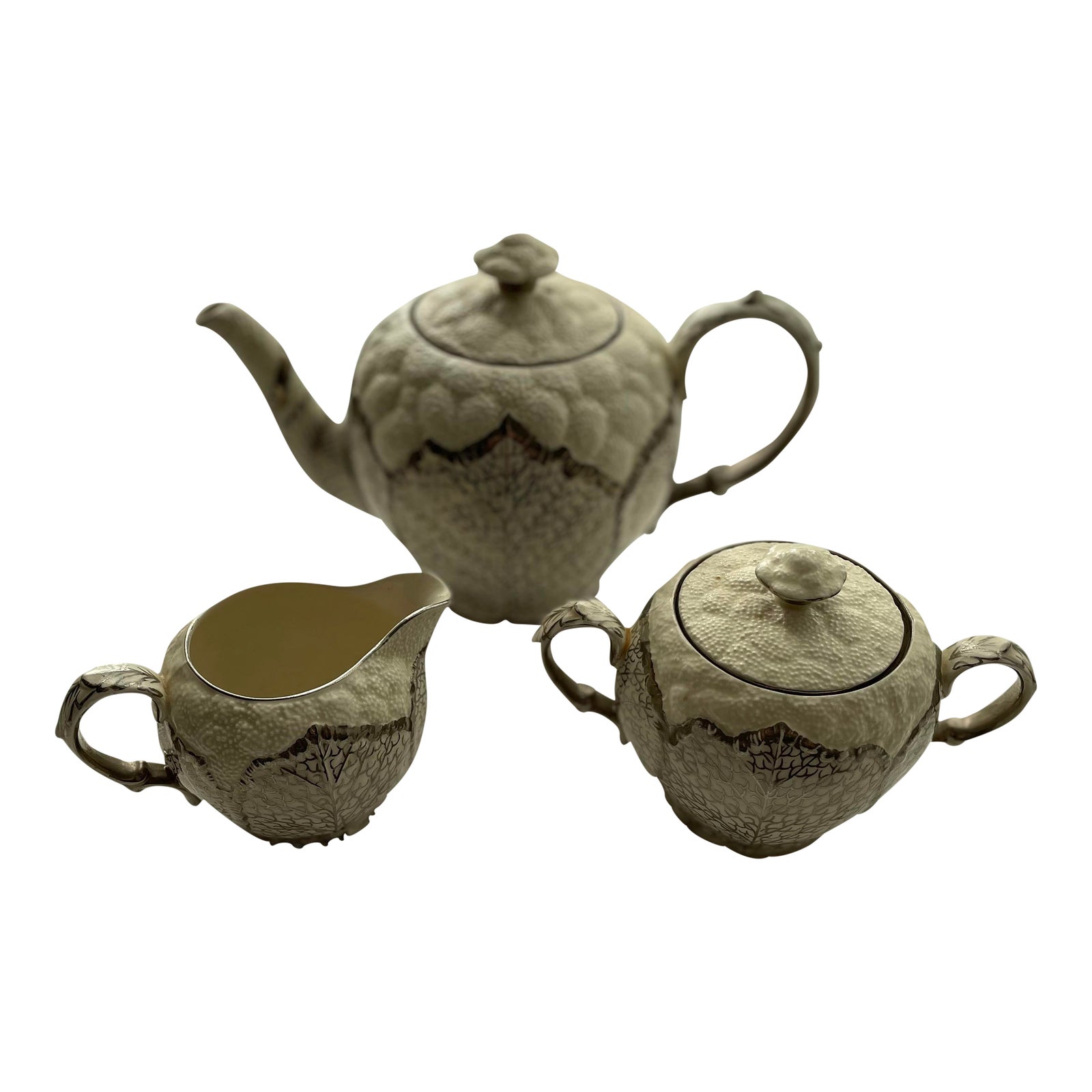 Early 19th Century English Tea Set- 3 Pieces | Chairish