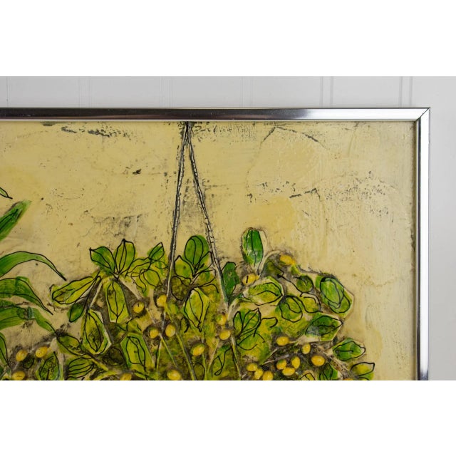 1975 Nancy Potter Contemporary Signed Textural Still Life Painting of ...