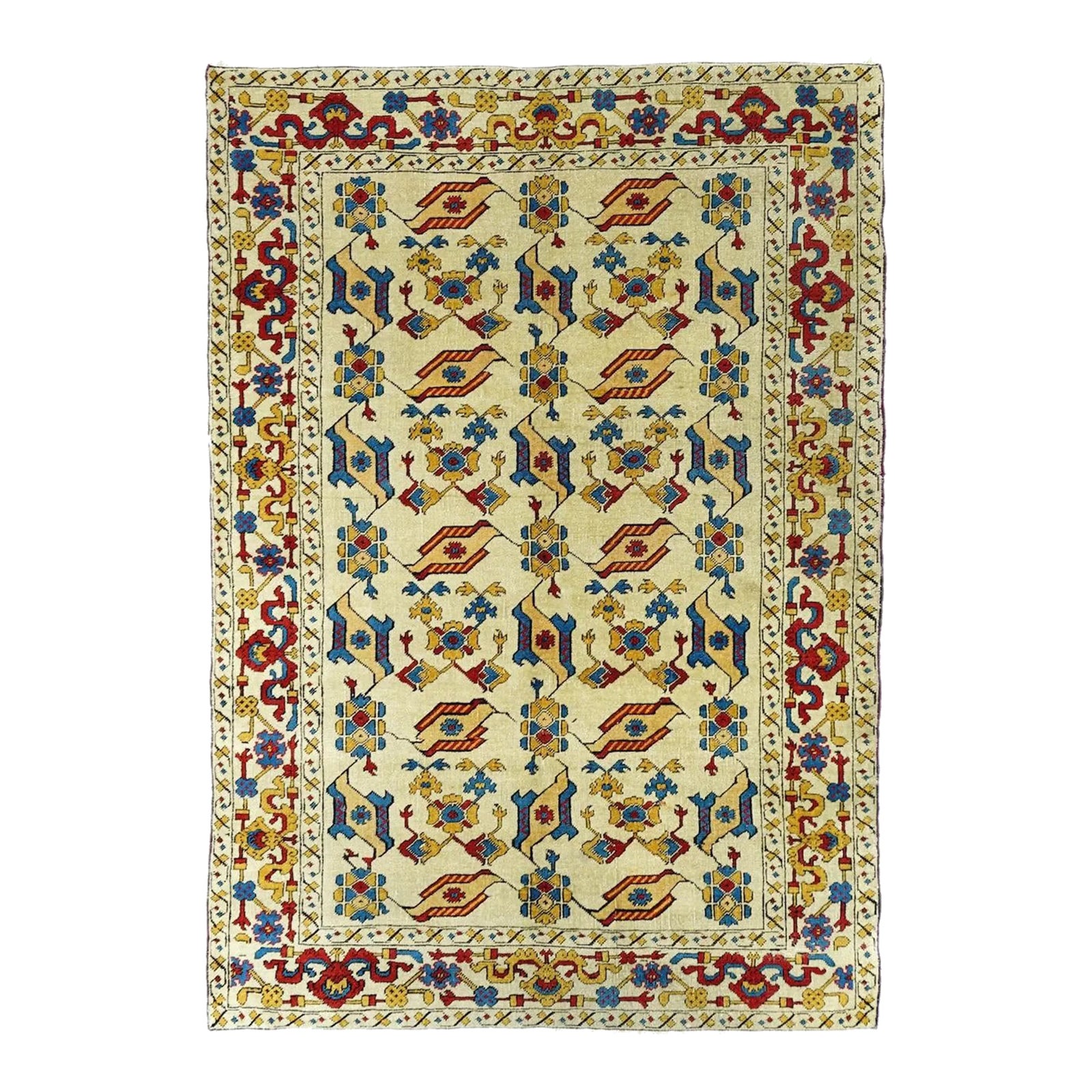 Antique Tuduk Rug 4'1'' x 6'2'' | Chairish