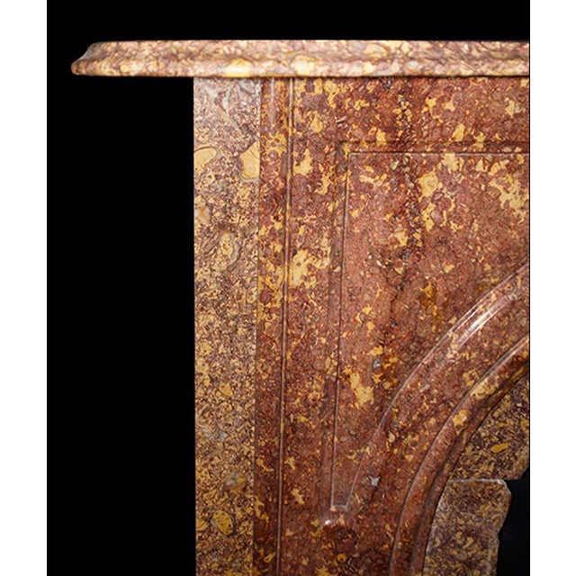 1860 Italianate Style Exotic Sienna and Brick Colored French Marble ...