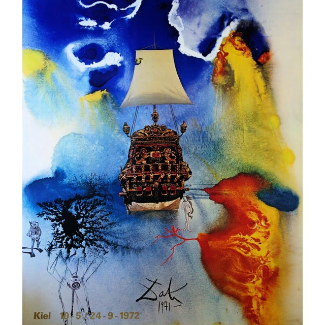 After Salvador Dali, Man and the Sea, 1972, Original Vintage Poster ...