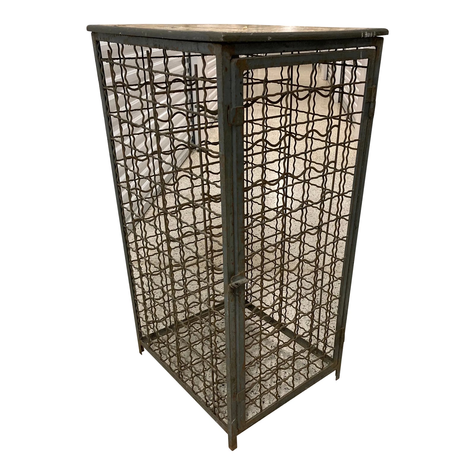 Late 19th Century French Industrial Wine Cage | Chairish
