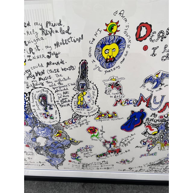 Niki De Saint Phalle Custom Framed " California Diary" Serigraph Signed ...