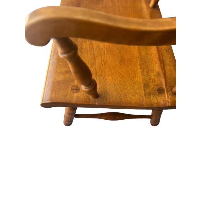 Mid 20th Century Vintage, Cushman Colonial, Solid Maple, Deacon's Bench ...