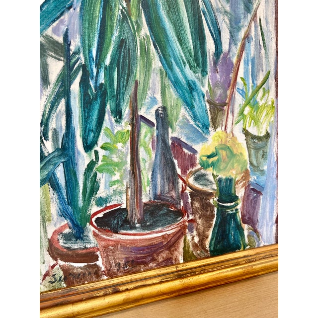 1956 Original Danish Oil Painting by Lars Swane, Framed | Chairish