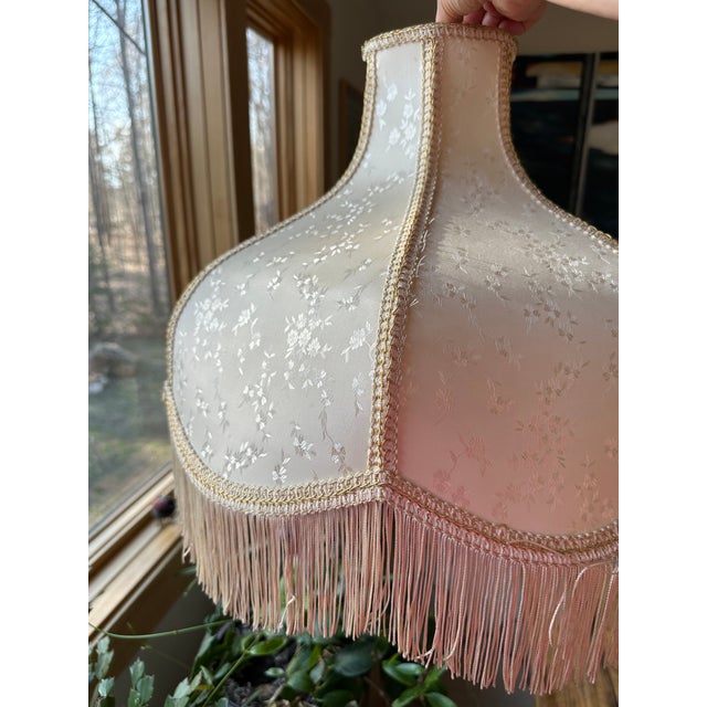 Vintage Victorian Fringe Bell-Style Lampshade | Chairish