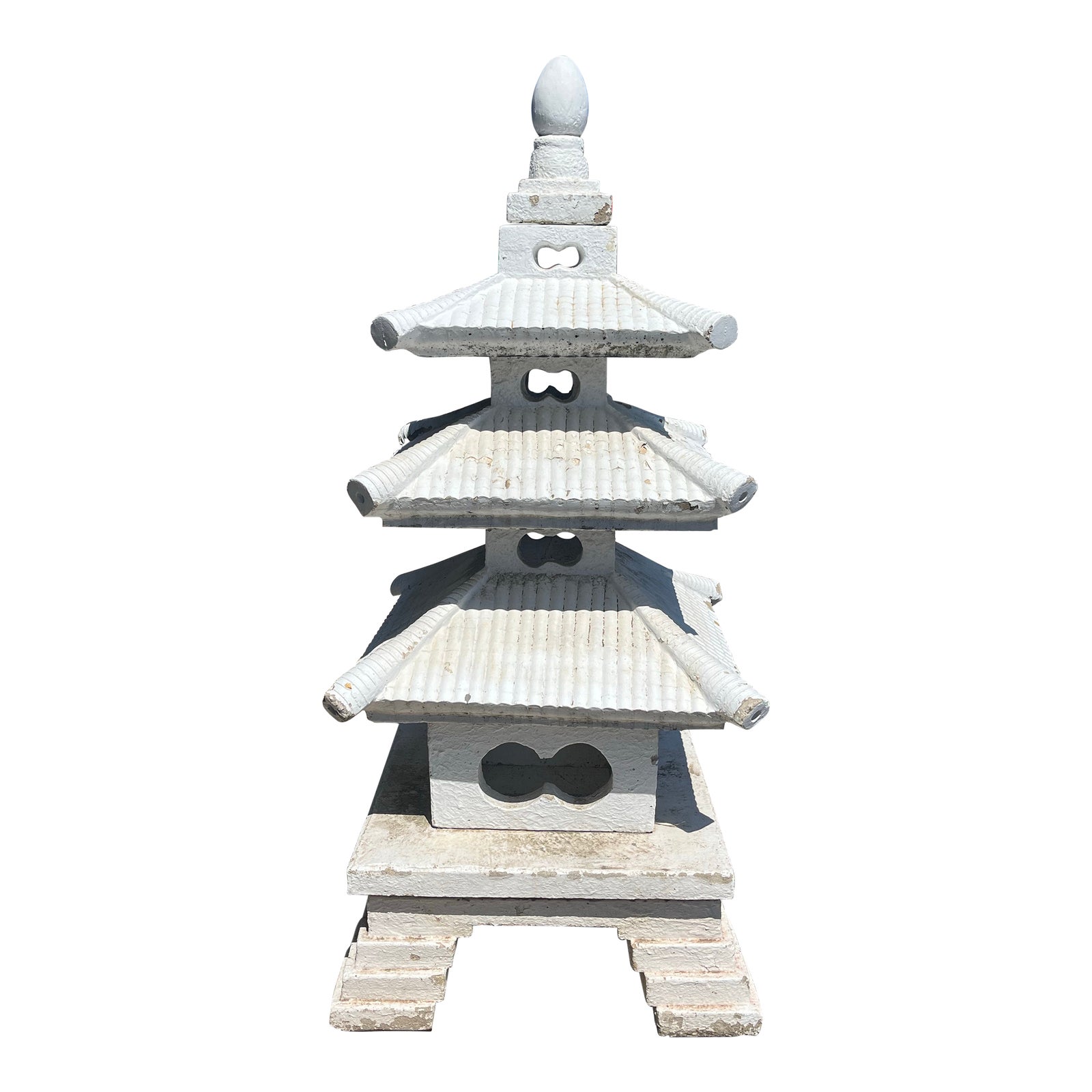 1990s Concrete Garden Pagoda | Chairish