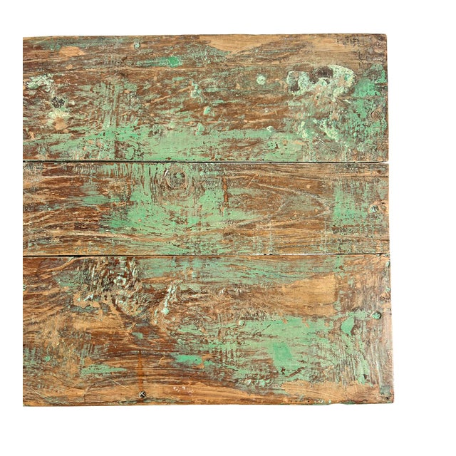 Mid 20th Century Vintage Colonial Green Coffee Table | Chairish