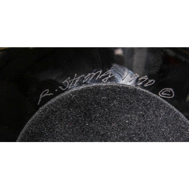 Randy Strong Abstract Modern Art Glass Paperweight | Chairish