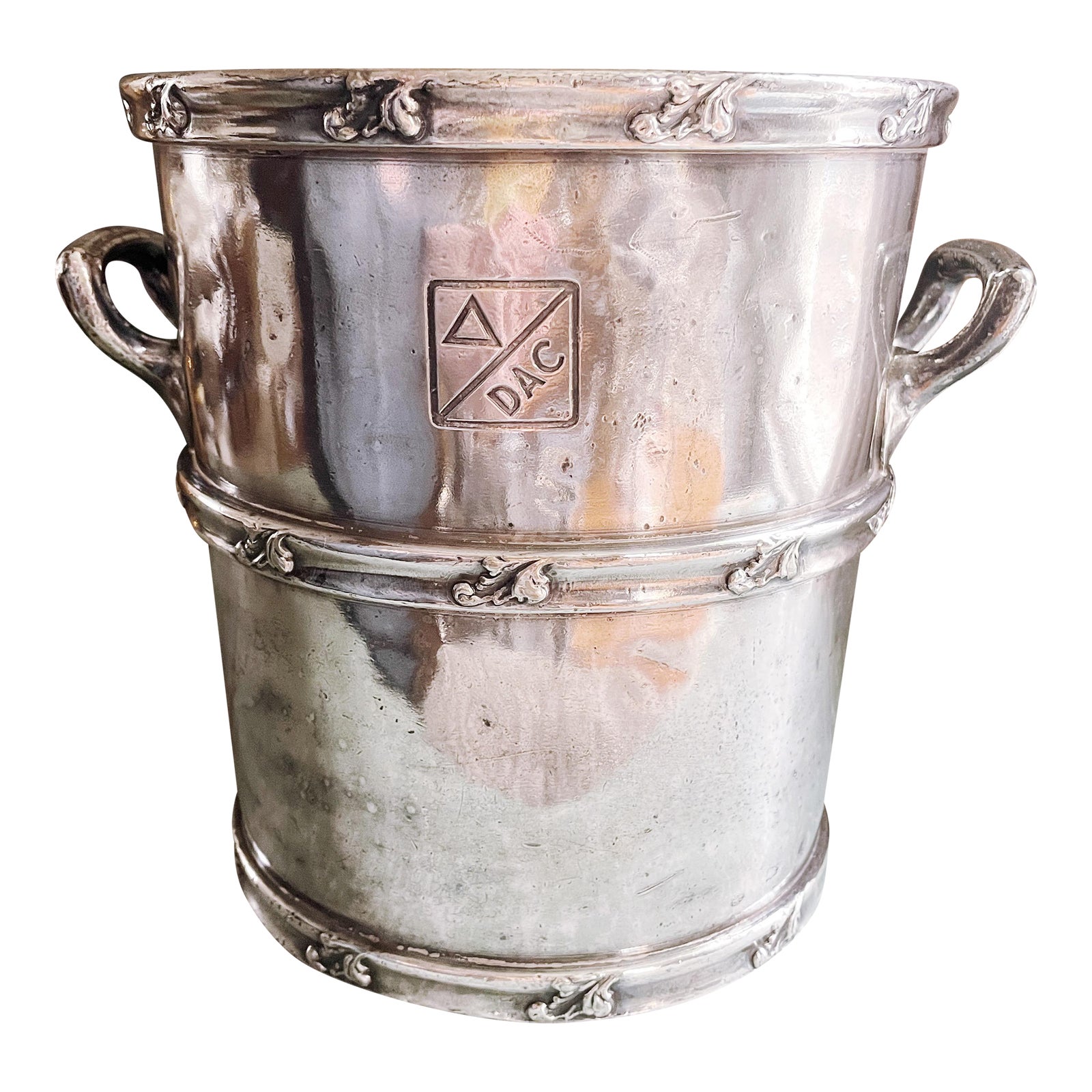 1947 Silver Plated Champagne Bucket From the Detroit Athletic Club ...