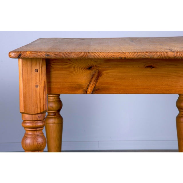 English Country Style Pine Dining Table | Chairish
