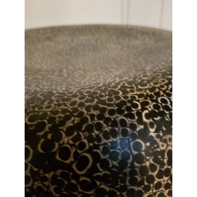 Shell Textured Ottoman / Stool | Chairish