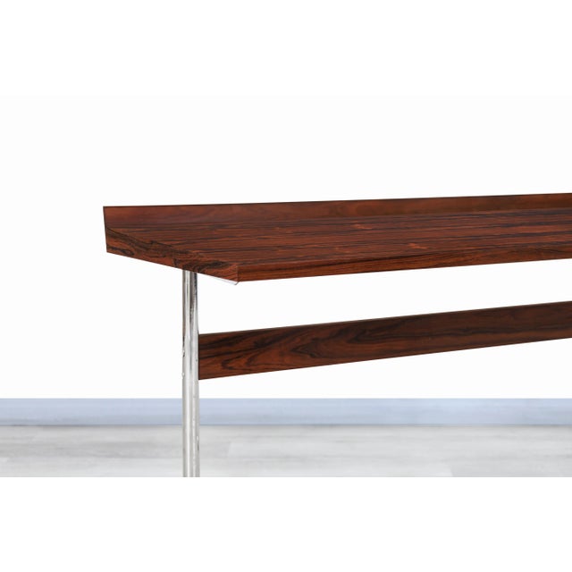 1940s Mid-Century German Rosewood "Omega" Desk by Hans Eichenberg ...